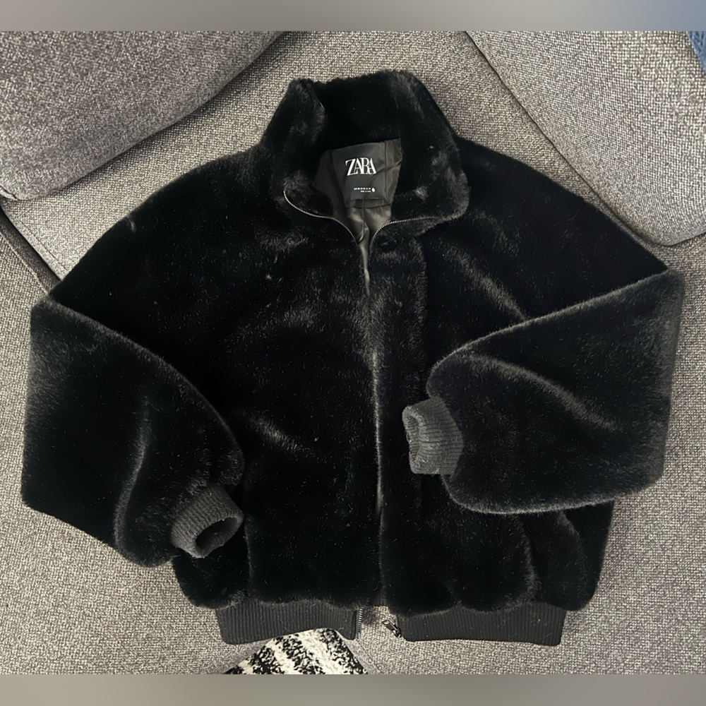 Zara Faux Shearling Jacket - Gem